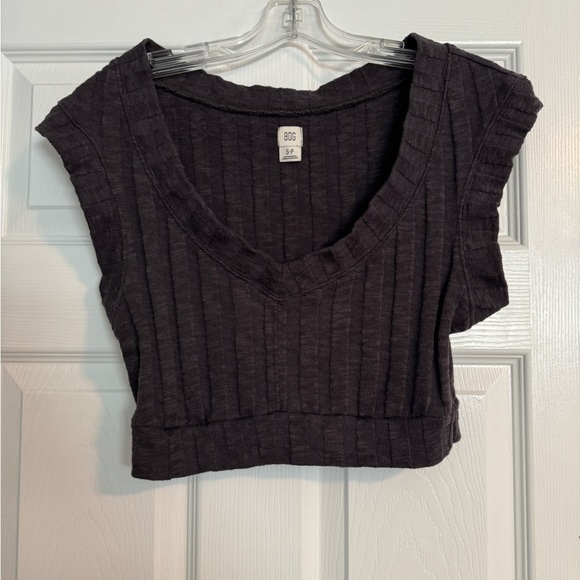 Urban Outfitters | Tops | Uo Ribbed Distressed Crop Top | Poshmark